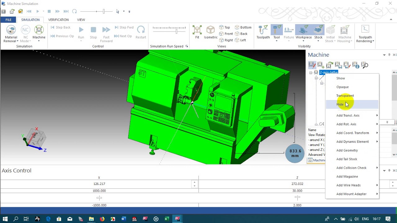 Install 2 Axis lathe in Mastercam 2019 - YouTube