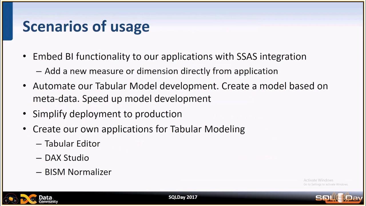 Meta-Data Driven Tabular Modeling with TOM in SSAS by Sergiy Lunyakin ...