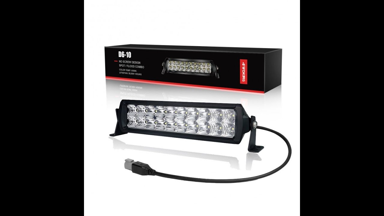 4wd King D6 10 Light Bar - YouTube