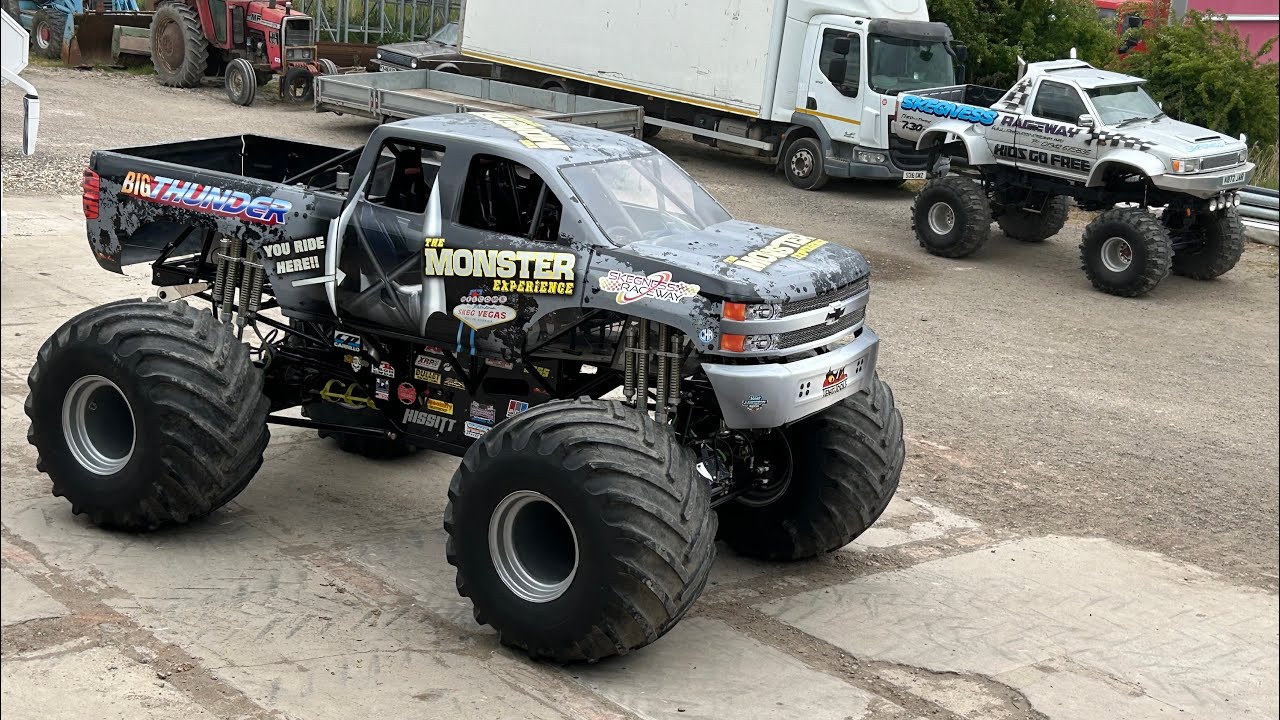 Big Thunder Monster Truck Car Crushing Driven By Rob Speak Skegness ...