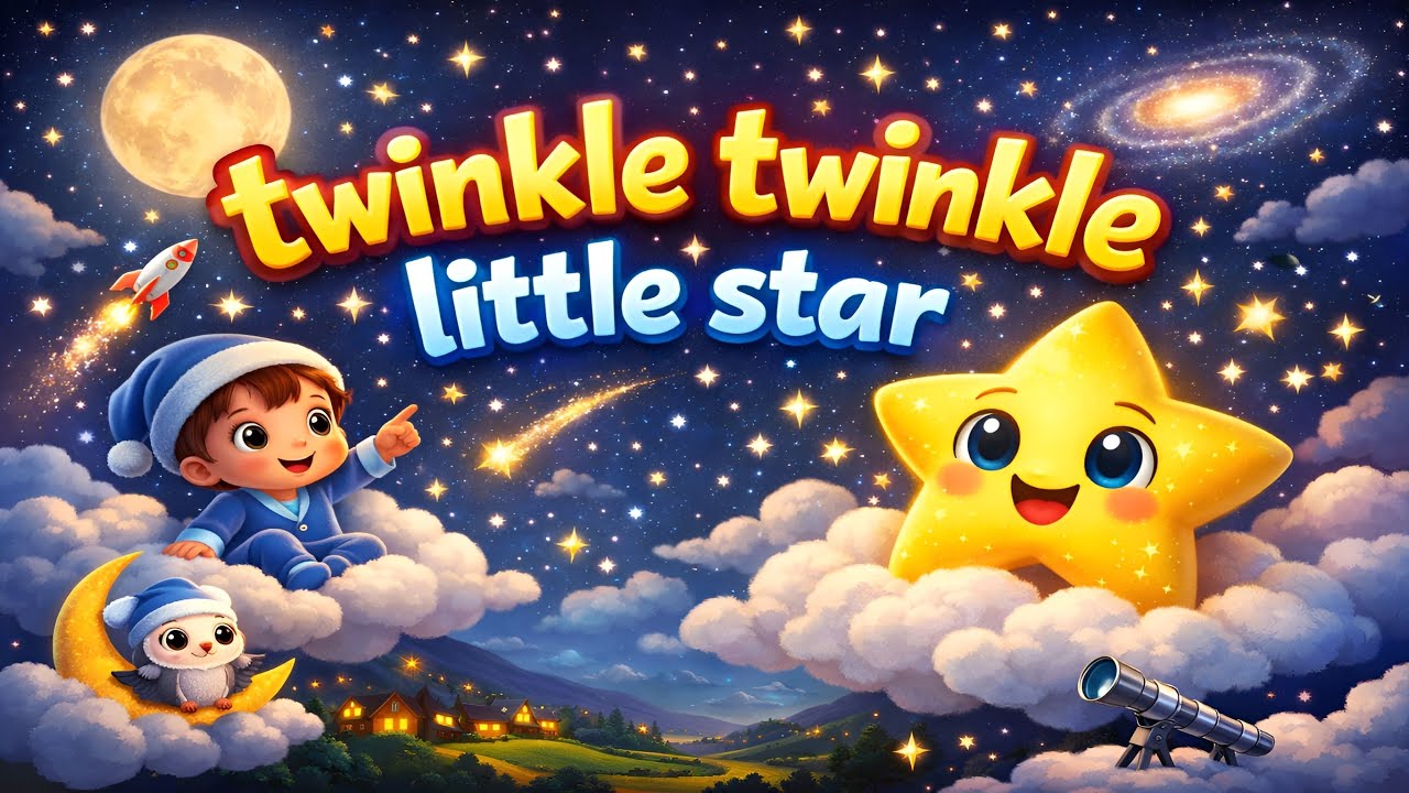 Twinkle Twinkle Little Star ⭐ Magical 3D Animation Nursery Rhyme - YouTube