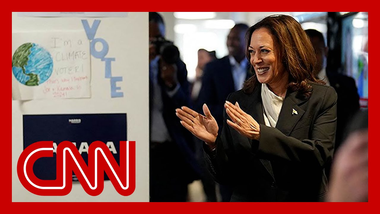 Biden calls into Harris’ new campaign HQ as she addresses staff - YouTube