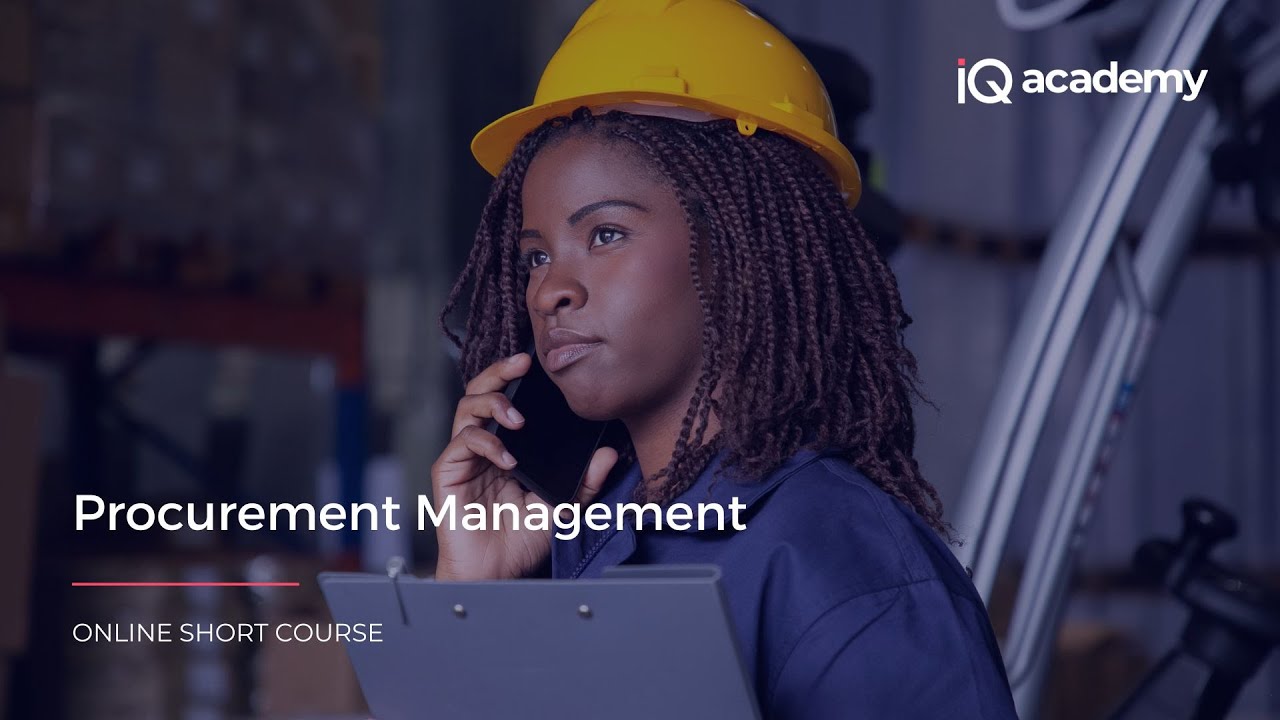 iQ Academy - Procurement Management Course Introduction - YouTube