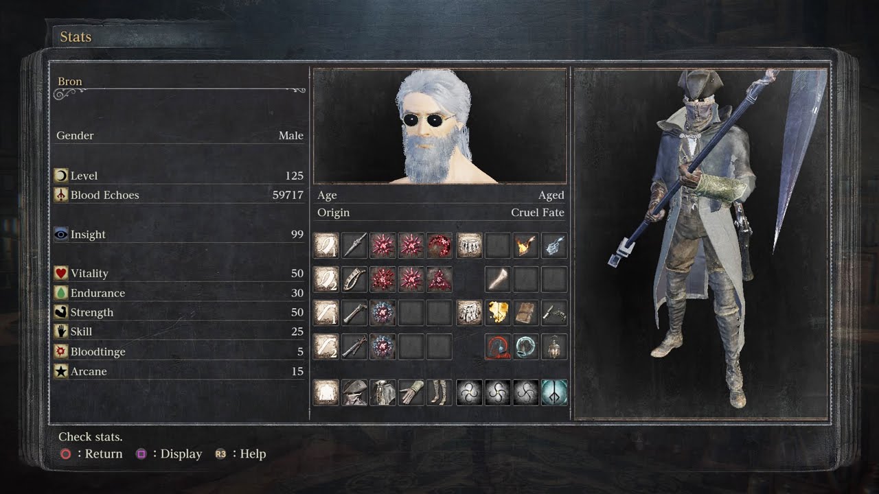 Bloodborne Church Pick Level 125 PVP Builds - YouTube