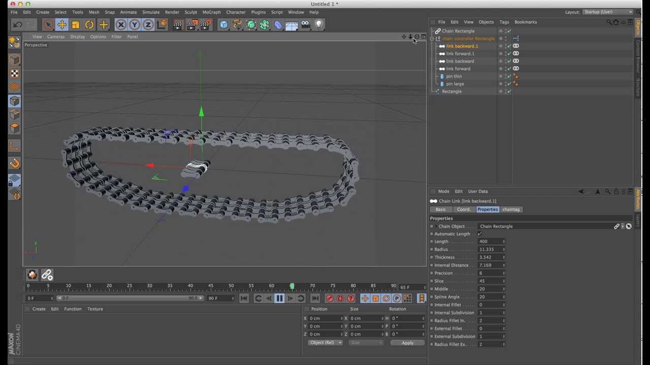 Chain Generator Cinema 4D plugin IT - YouTube