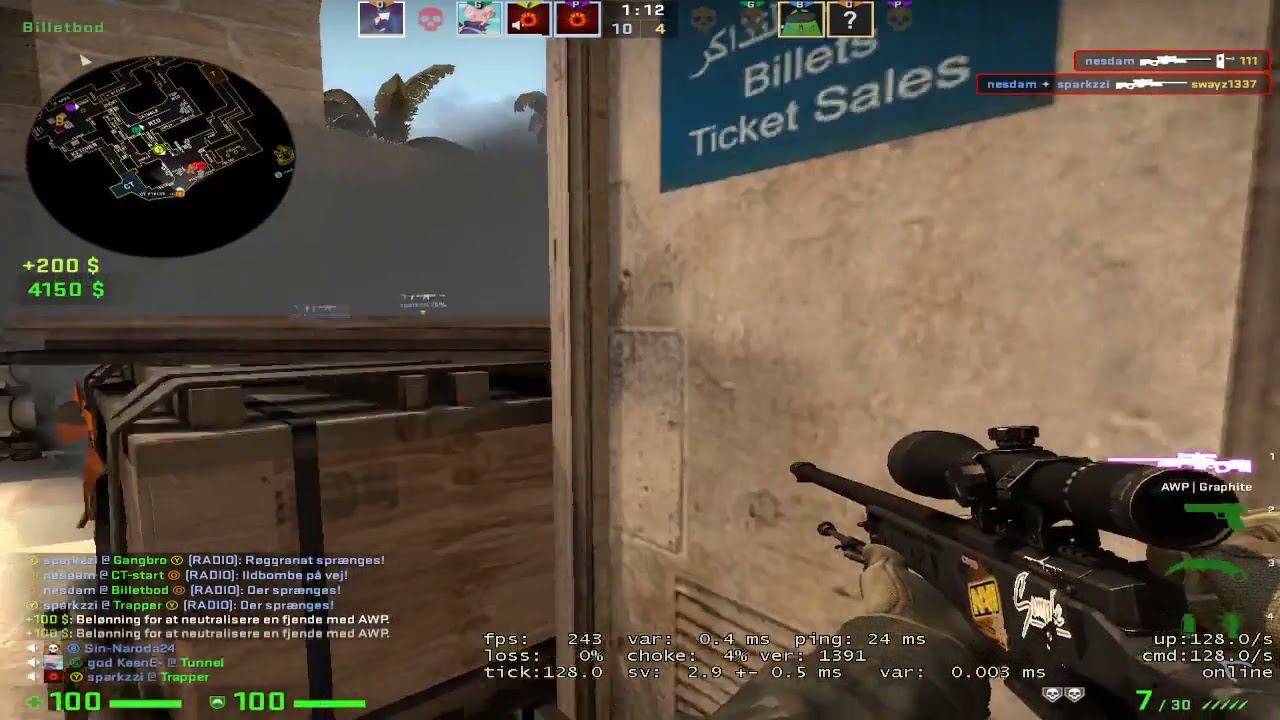 Mirage AWP 4k ticket booth - YouTube