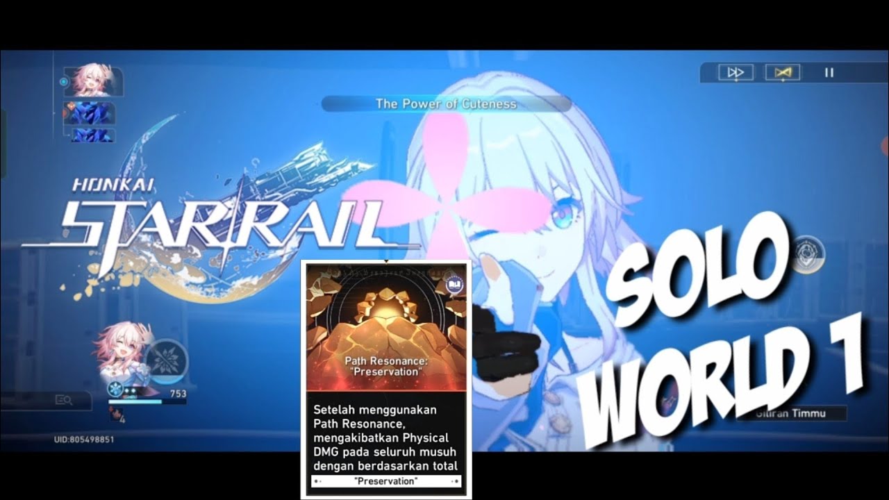 March 7th Preservation Solo World 1 Simulated Universe - Honkai Star ...