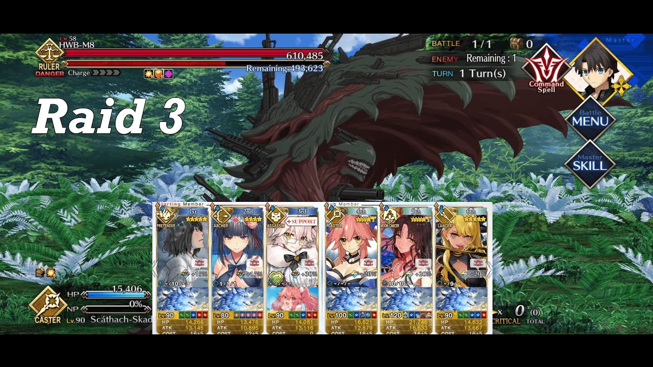 [FGO NA] Raid 3 All Raids - Tunguska Sanctuary - YouTube