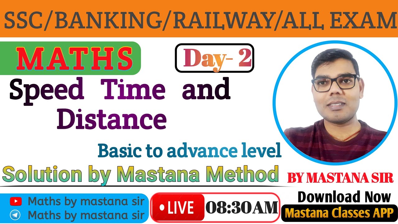 SPEED TIME AND DISTANCE CLASS-2 - YouTube