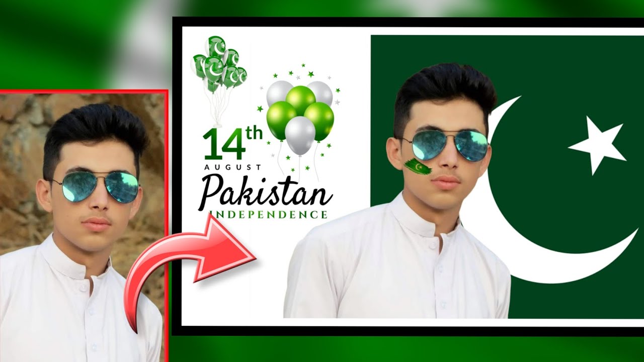 14 August Photo Editing | Pakistan Independence Day Photo Editing ...