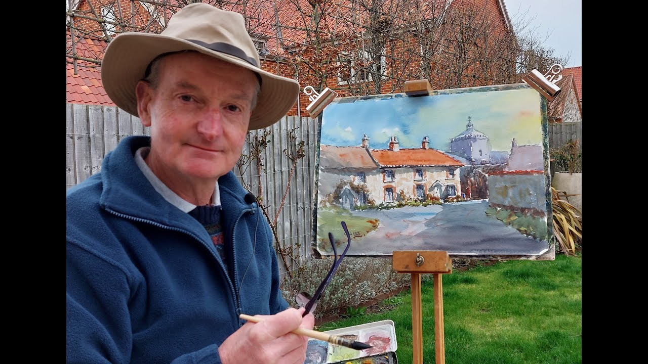 Colinsteedart. Watercolour Demonstration Tutorial. Painting Cottages ...