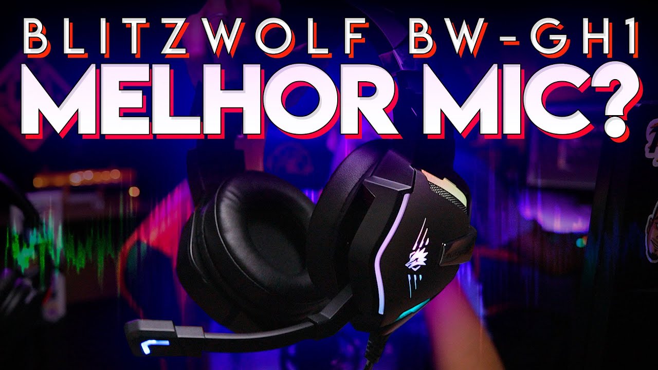 Headset USB com MICROFONE excelente! Blitzwolf BW-GH1 PRO - YouTube