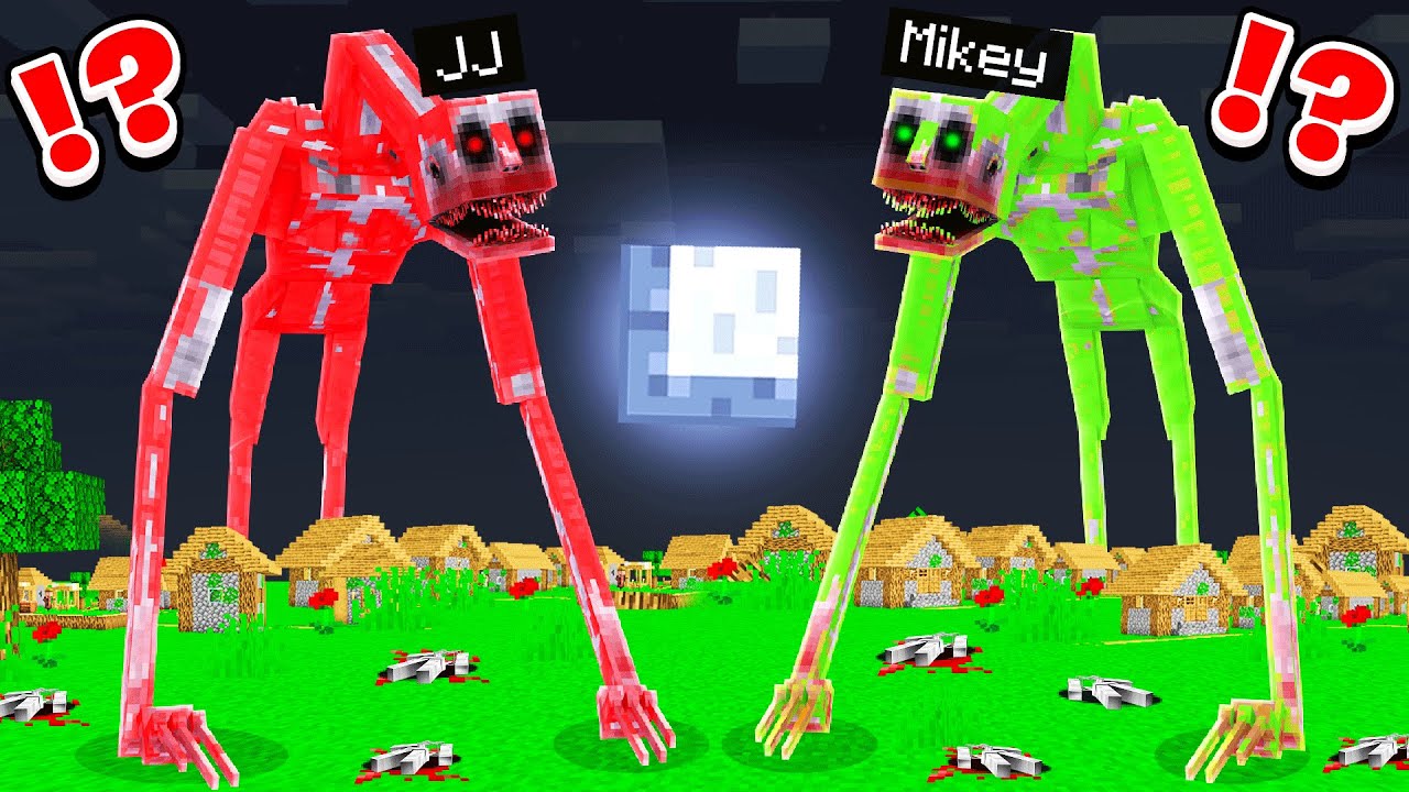 How JJ and Mikey Become Scary Irritators at Night and Attack Fake JJ Mikey in Minecraft - Maizen ...