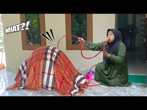 drama komedi❤‼️mama lagi tidur dikerjai tiup balon sampai meledak