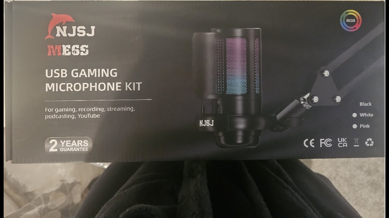 Unboxing and Review: NJSJ USB Gaming Microphone Kit Part 1 - YouTube