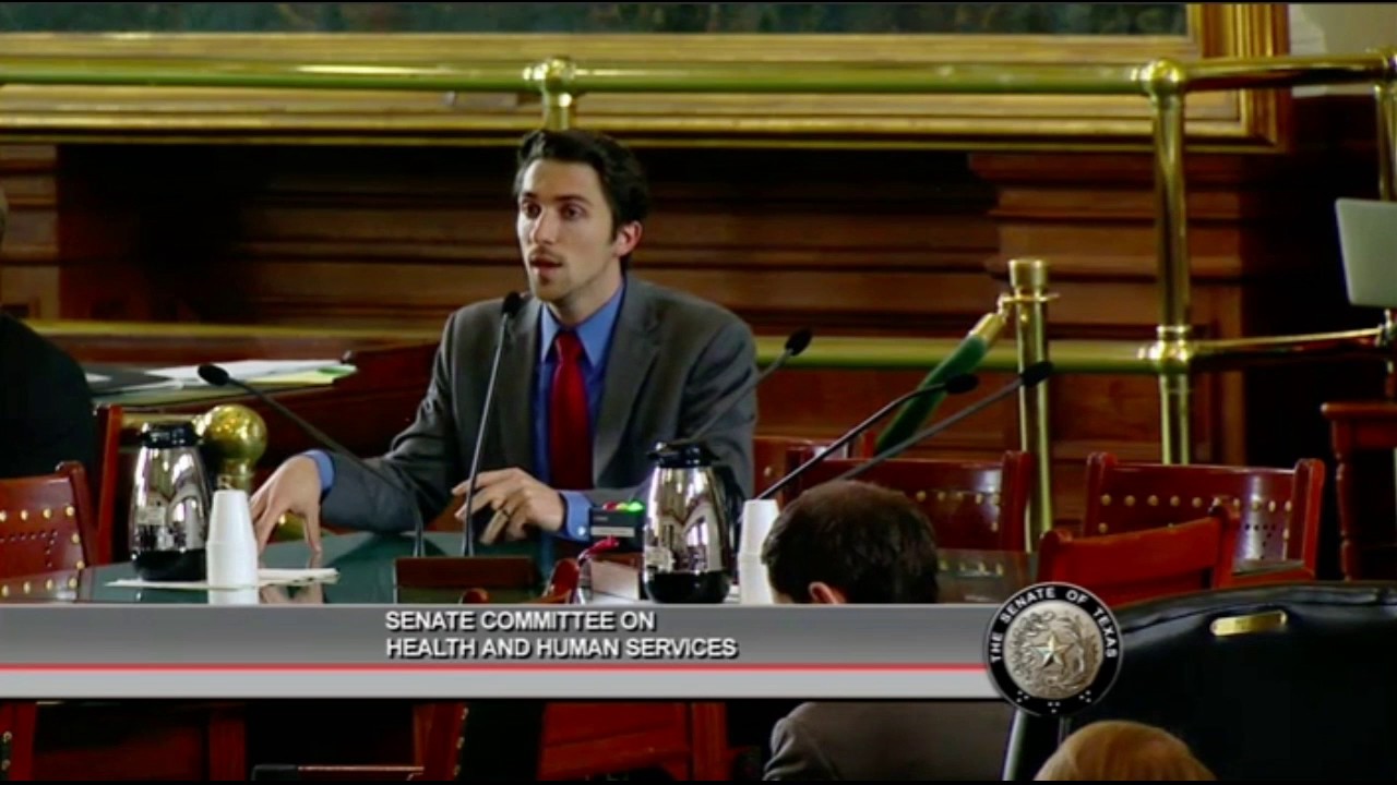 Jeremy Newman Testifies in Favor of Senate Bill 999 - YouTube