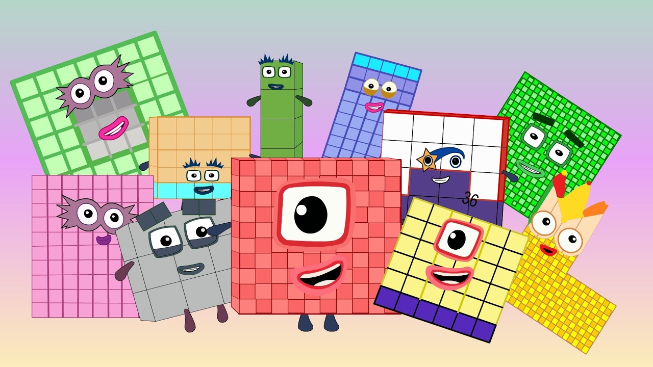 Numberblocks Square Number Surprise! Adding Big & Small | Kids Math ...