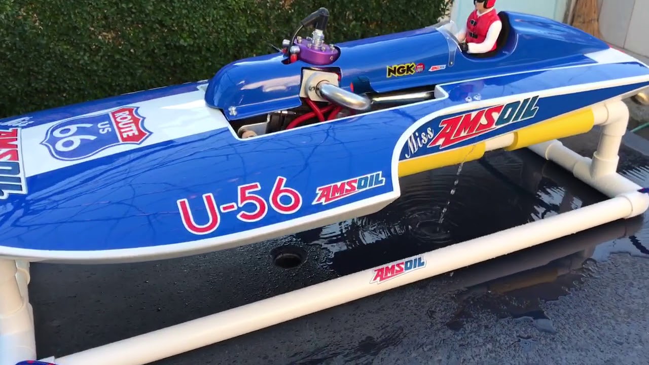 AMSOIL RC Gas Hydroplane “Miss Amsoil” - YouTube
