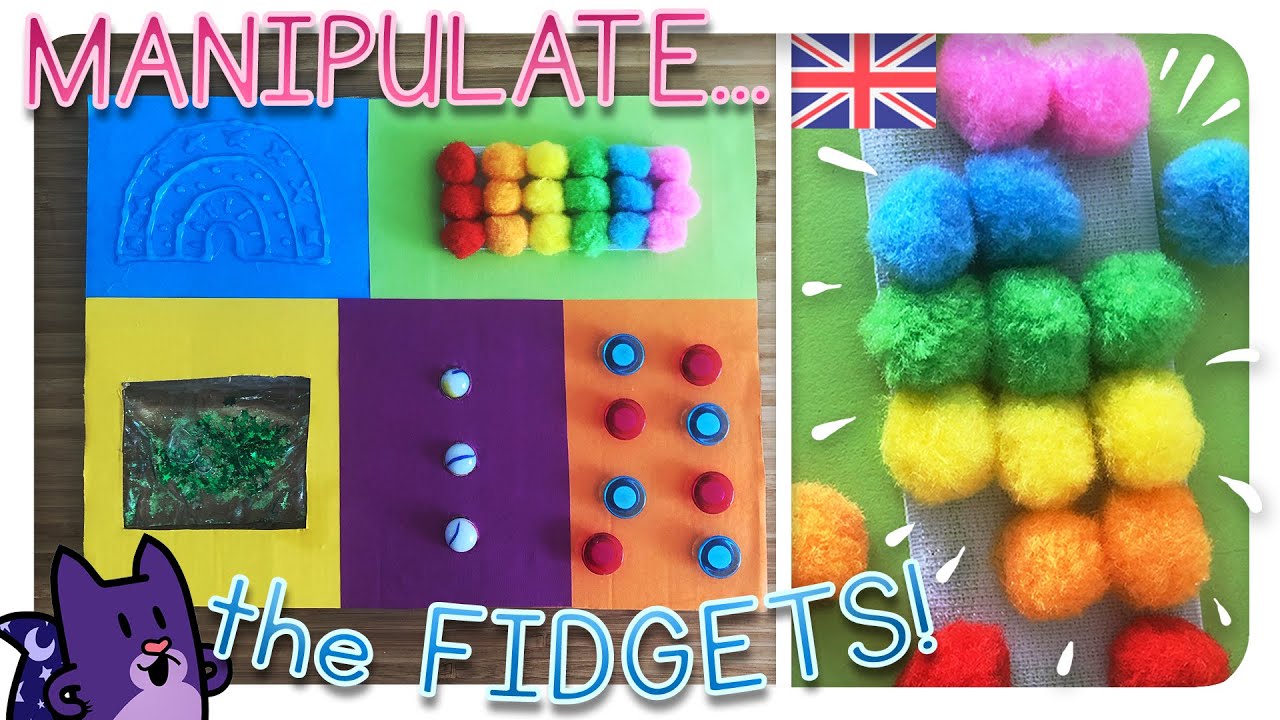 HOMEMADE FIDGET BOARD 🎮 THE BEST HOMEMADE FIDGET TOYS ⭐️ 5 games in 1 🎲 ...