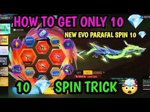 HOW TO GET ONLY 1 SPIN || NEW EVO EVENTS GUN SKINS || NEW EVO PARAFAL ...