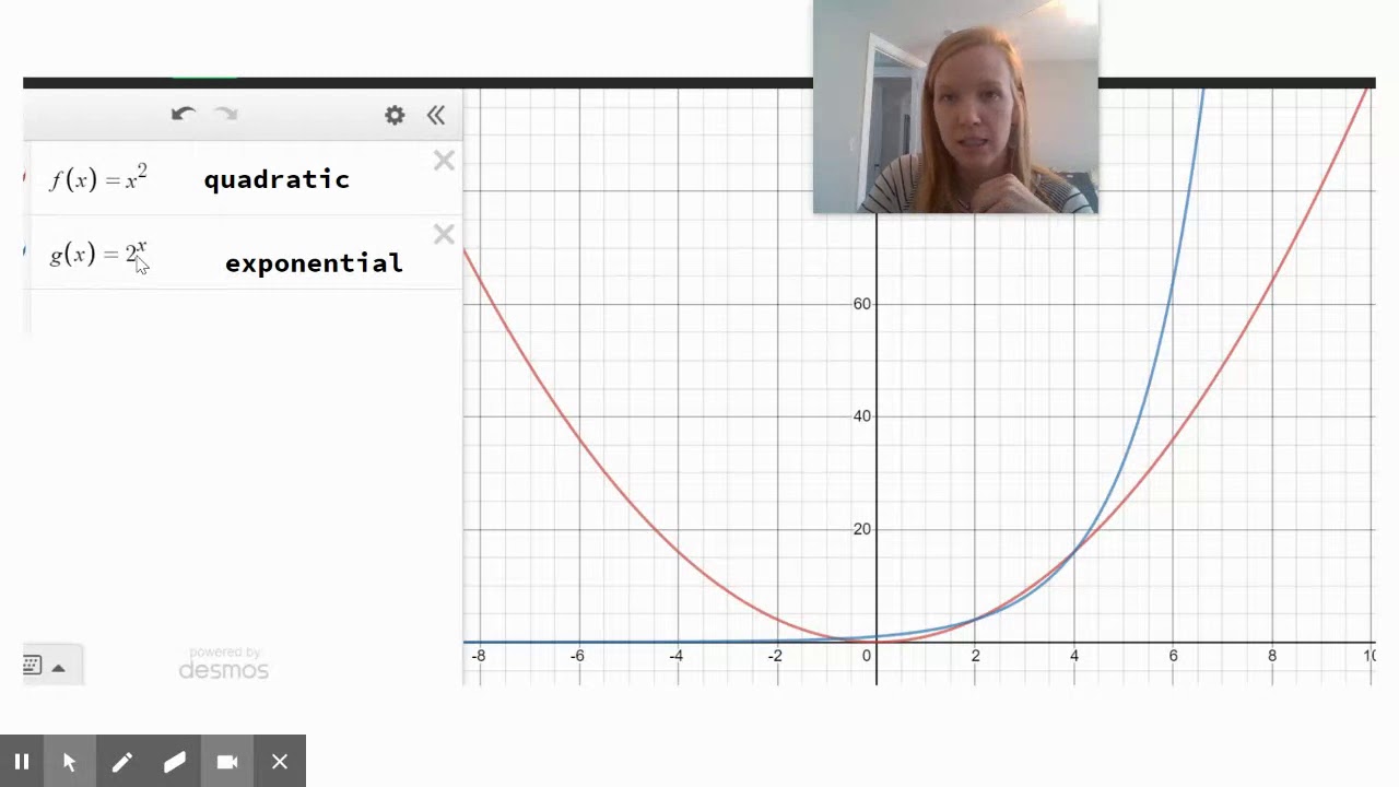 Exponential vs Quadratic - YouTube