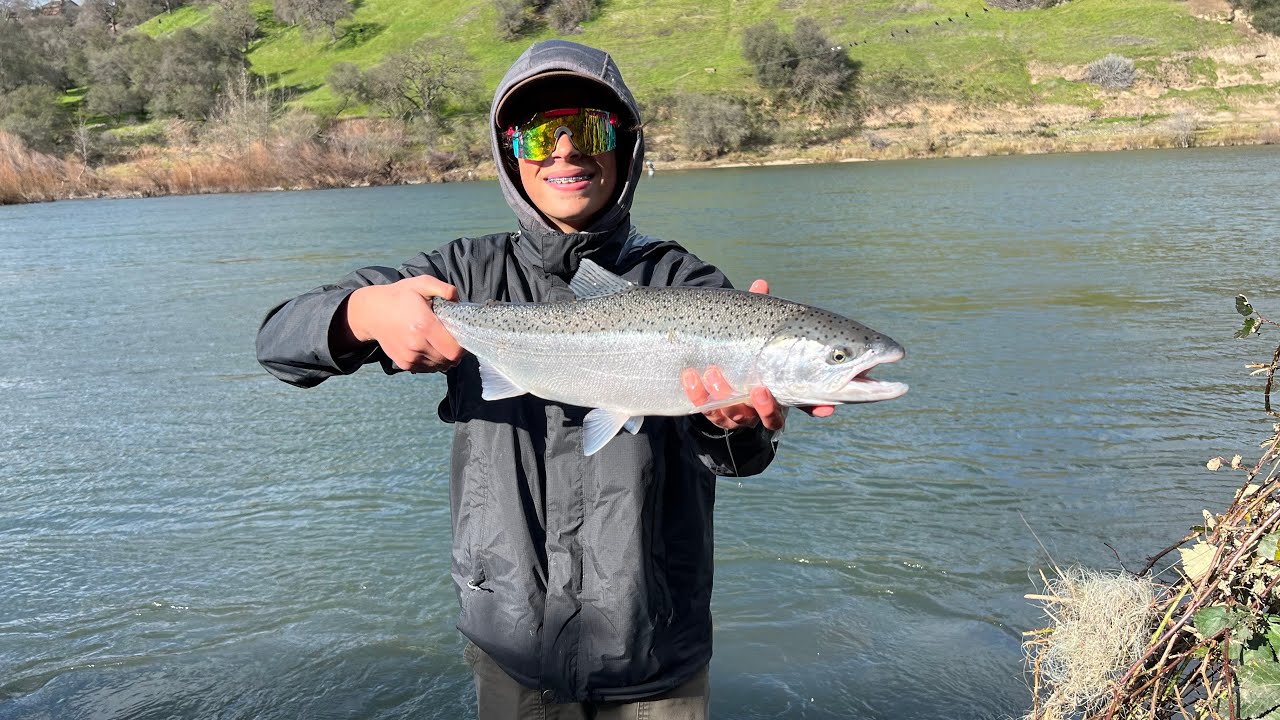 Fishing for Chrome Steelhead on the American River - Early February ...