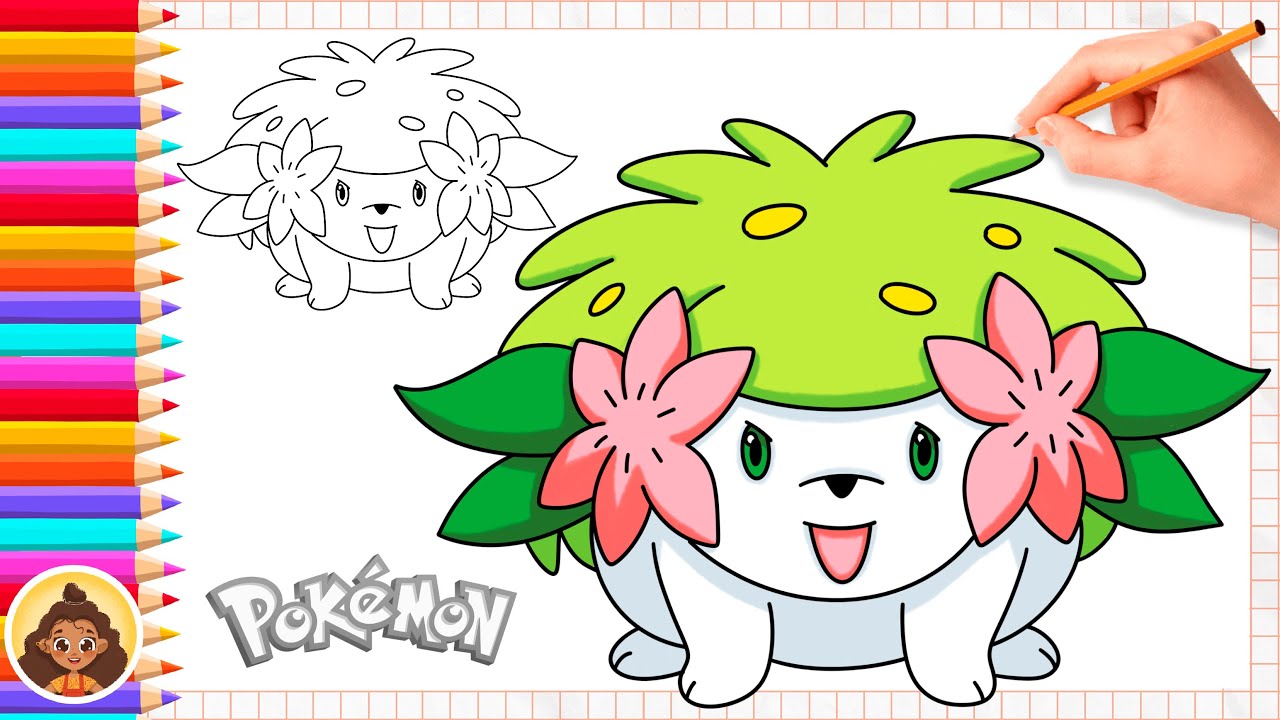 How to Draw Shaymin | from Pokémon - YouTube