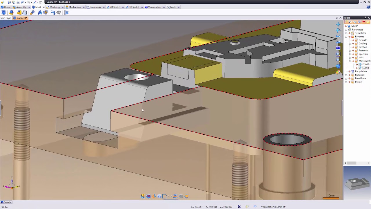 TopSolid Mold | Thiết kế khuôn hoàn chỉnh - YouTube