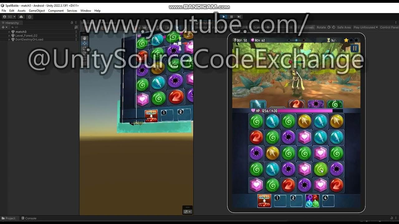 Spellblade Match 3 Puzzle RPG sellunitysourcecode - YouTube