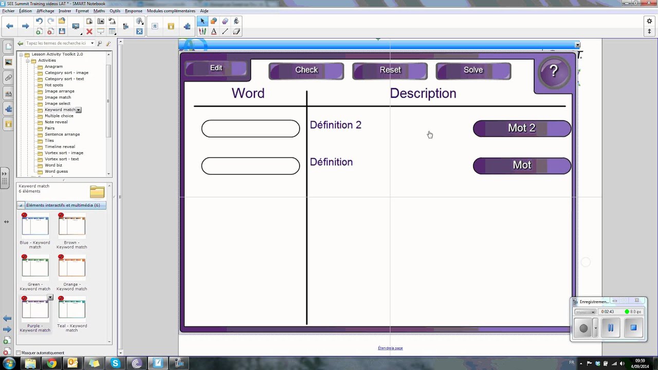 SMART Notebook tuto 3 : Lesson Activity Toolkit - YouTube