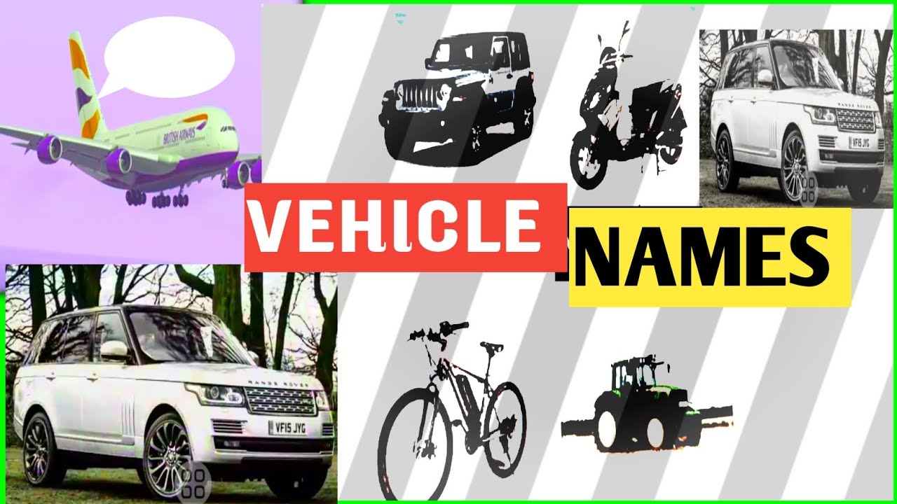 VEHICLE NAMES ENGLISH,TYPES OF VEHICLE NAMES,VEHICLE VOCABULARY, # ...