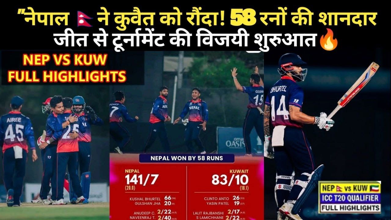 Nepal vs Kuwait Highlights ICC East Asia Qualifier Match 2025 | NEP vs ...