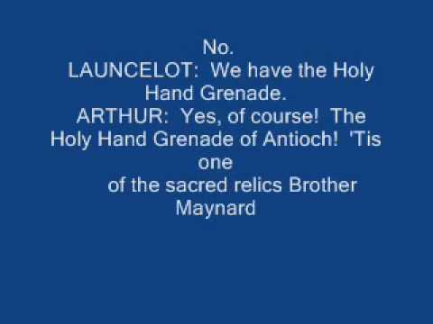 Monty Python and the Holy Grail: Script ''Killer Rabbit'' - YouTube