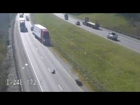 Tennessee: Distracted Motorcyclist Crashes Into SUV - YouTube