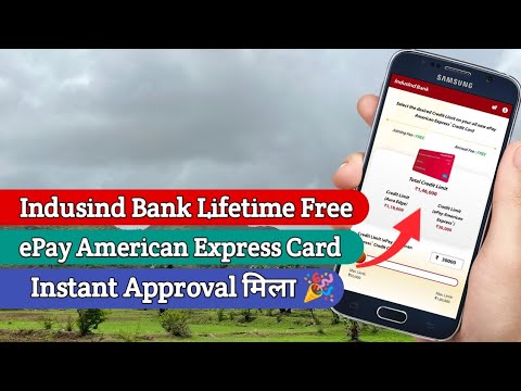 Indusind Bank e Pay American Express Credit Card Lifetime Free Instant ...