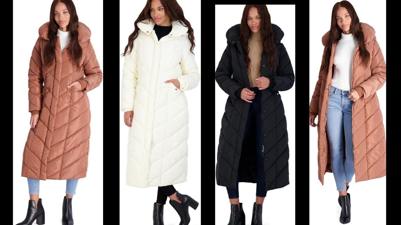 👉 "Steve Madden Women's Long Chevron Maxi Puffer Coat: Chic Style for ...