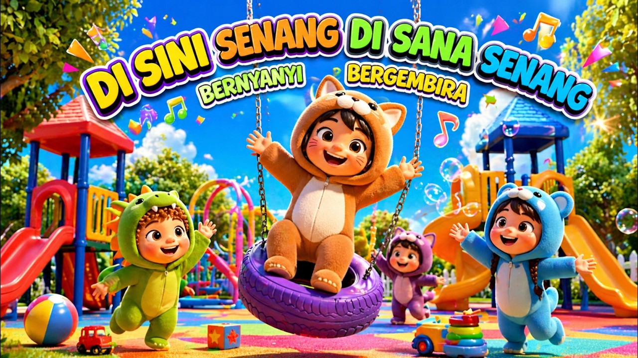 Di Sini Senang Di Sana Senang 🌈 | Lagu Ceria Terpopuler - YouTube