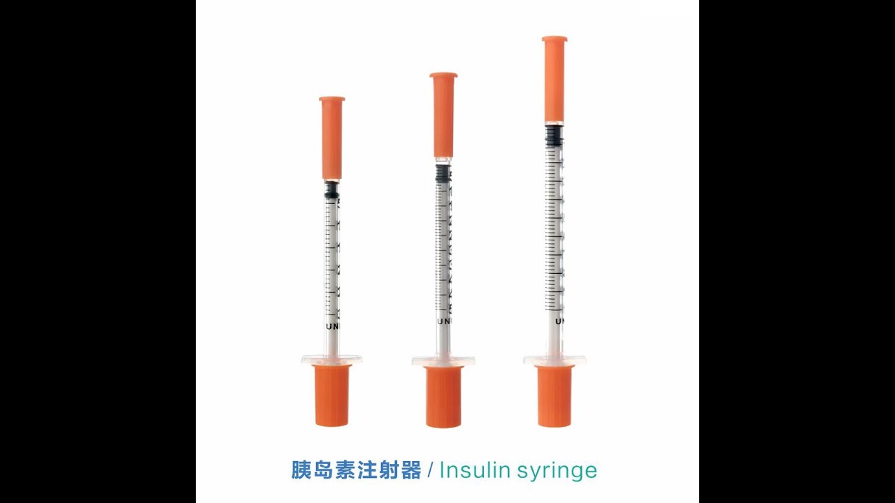 auto retractable needle safety insulin syringe - YouTube