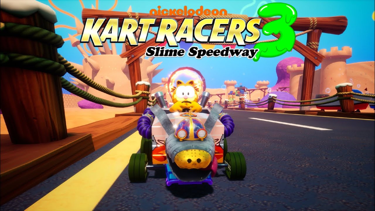 Nickelodeon Kart Racers 3: Slime Speedway - GARFIELD (10) - YouTube
