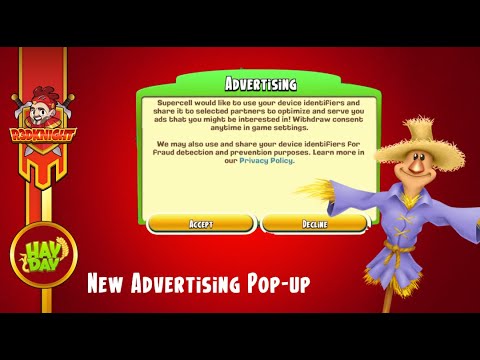Hay Day - New Advertising Pop Up, Accept or Decline - YouTube