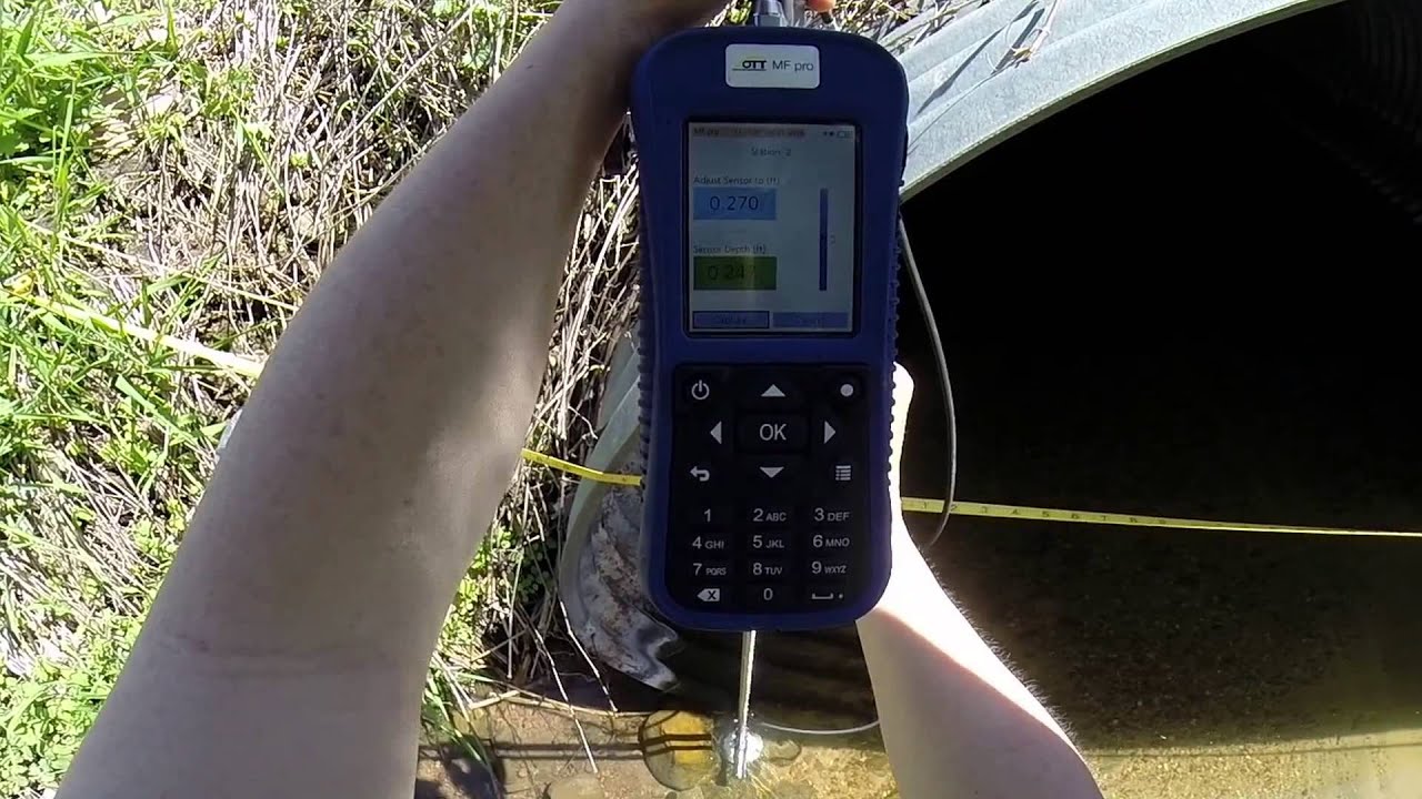 How to Measure Baseflow Discharge with an OTT MF Pro Flow Meter - YouTube