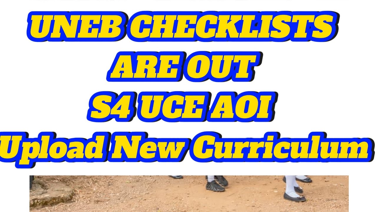 UNEB CHECKLIST 2024 FOR NEW CURRICULUM Activity of Integration and ...