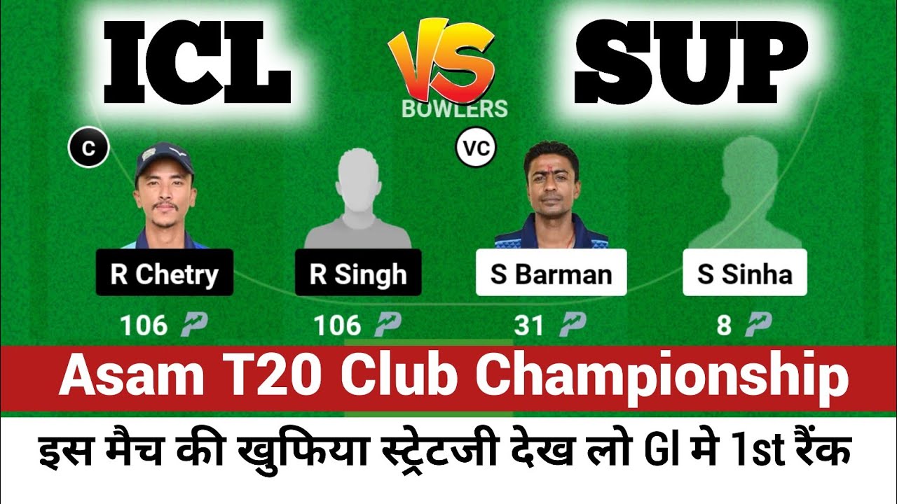 ICL Vs SUP, Icl vs Sup Dream11 Team, Icl vs Sup Dream11 Team Prediction ...