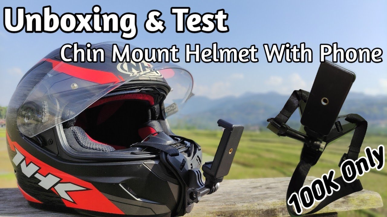 UNBOXING & TEST, mounting helm pake HP, motovlog low budget version 😄 ...