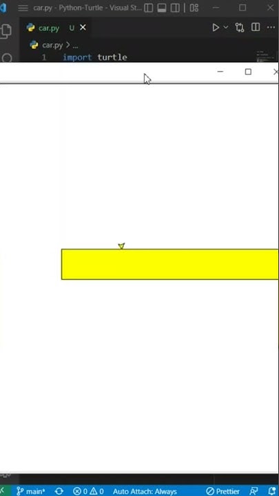 Draw A Car 🚙 In Python Turtle 🐢 | Python Programming Project | Python Tutorial #shorts #python ...