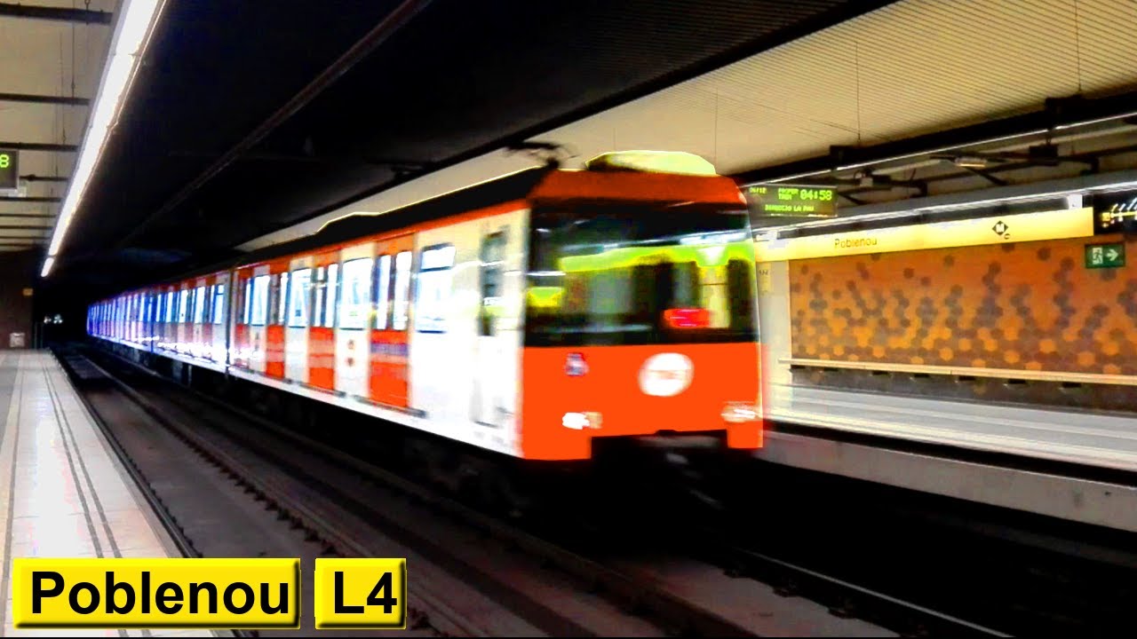 Poblenou L4 : Metro de Barcelona ( TMB 2100 - 9000 ) - YouTube