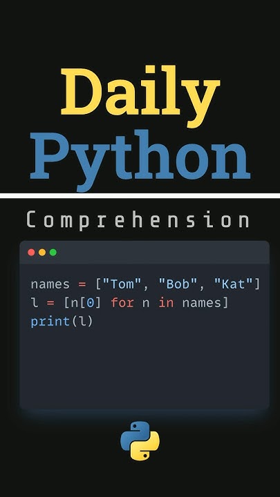 What Is List Comprehension In Python Pythonforbeginners Dailypython Codingtutorial Youtube