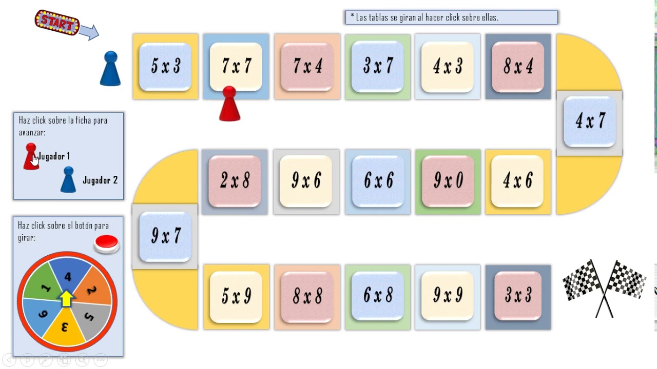 Instrucciones Oca tablas de multiplicar - YouTube