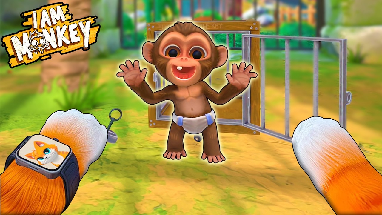 Finalmente el BEBÉ MONITO ESCAPÓ de la JAULA (I Am Monkey VR) - YouTube