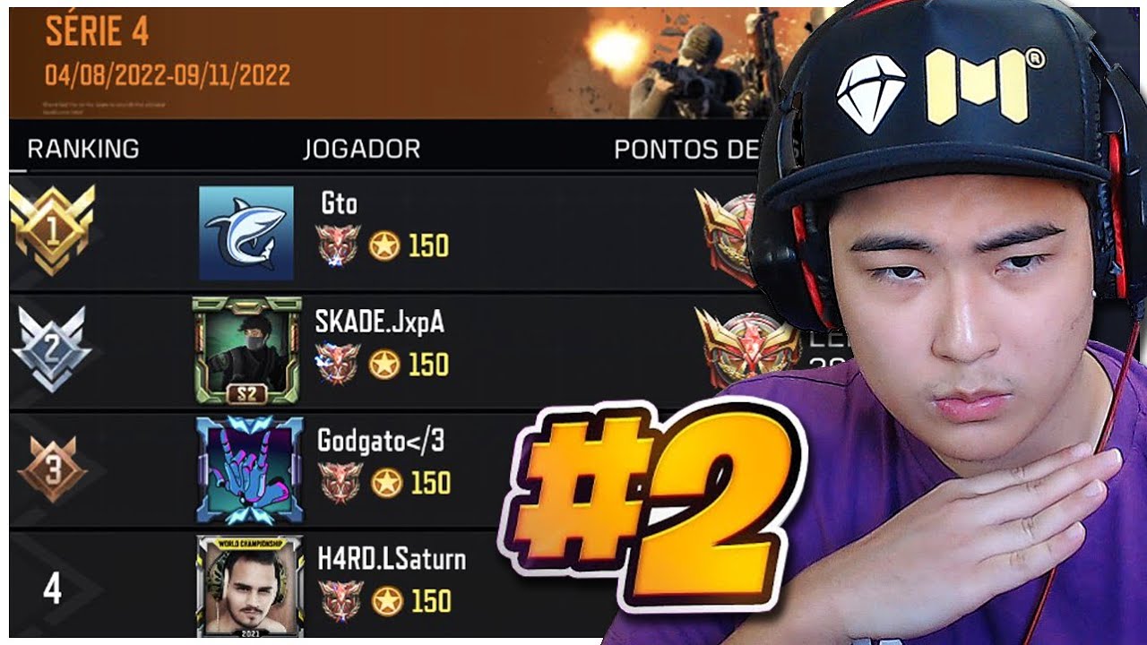 FINALMENTE PEGUEI TOP 2 DO BRASIL NO COD MOBILE! (SEASON 8) - YouTube